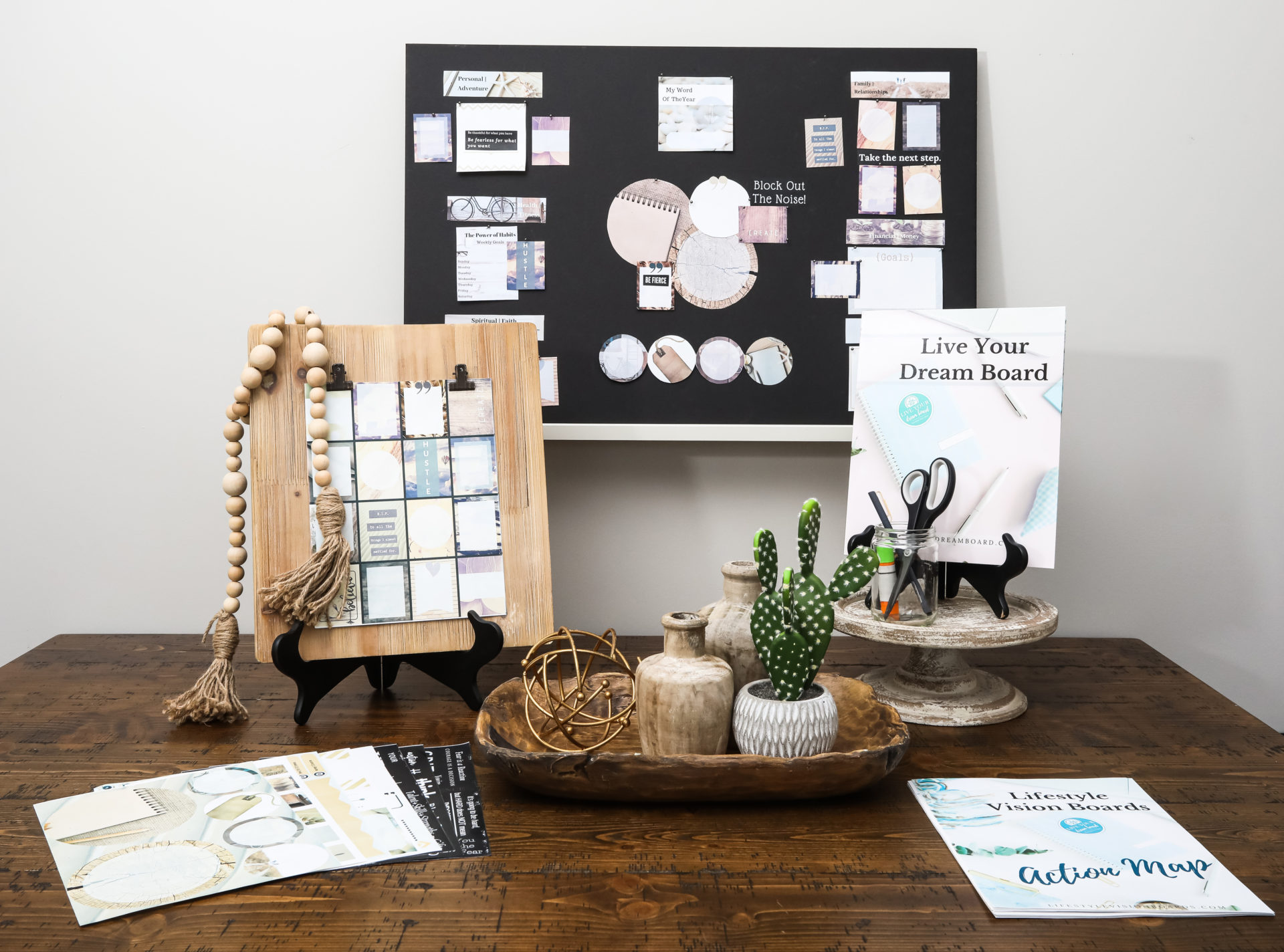 Natural themed vision board kit - perfect to manifest your dreams!