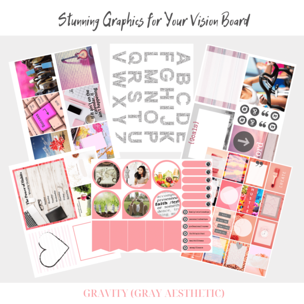 Pretty in Pink Vision Board Kit - everything you need to create!