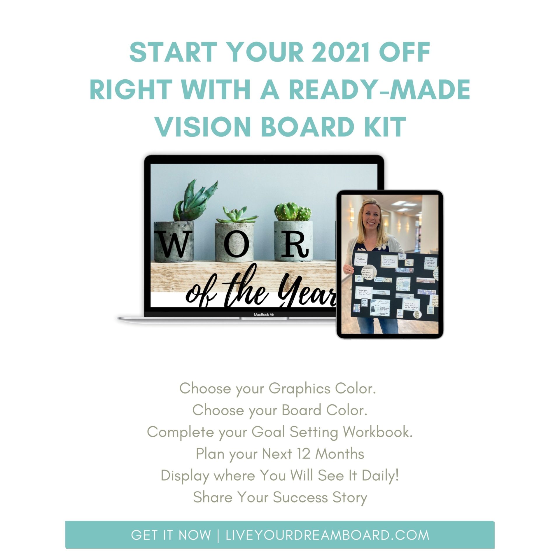 One Year From Now…Where Do I Want To Be? | Live Your Dream Board One ...
